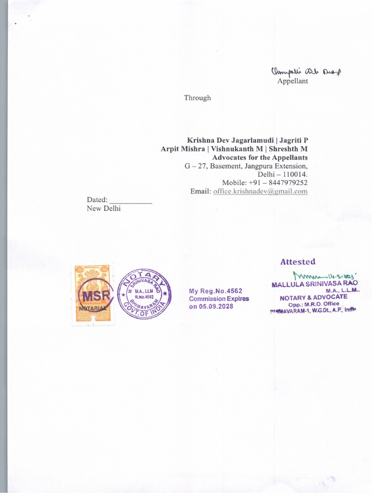 17.03.2025 Affidavit 2 | PDF