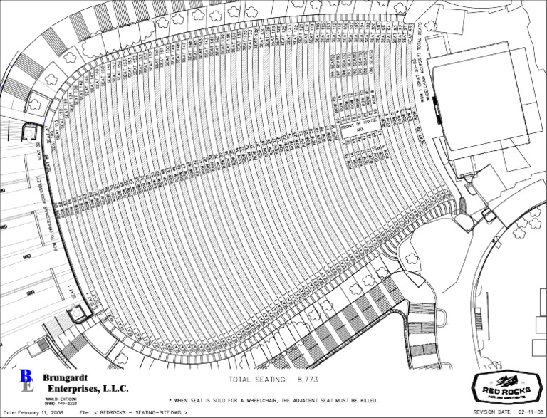 Red Rocks Seat Layout | PDF