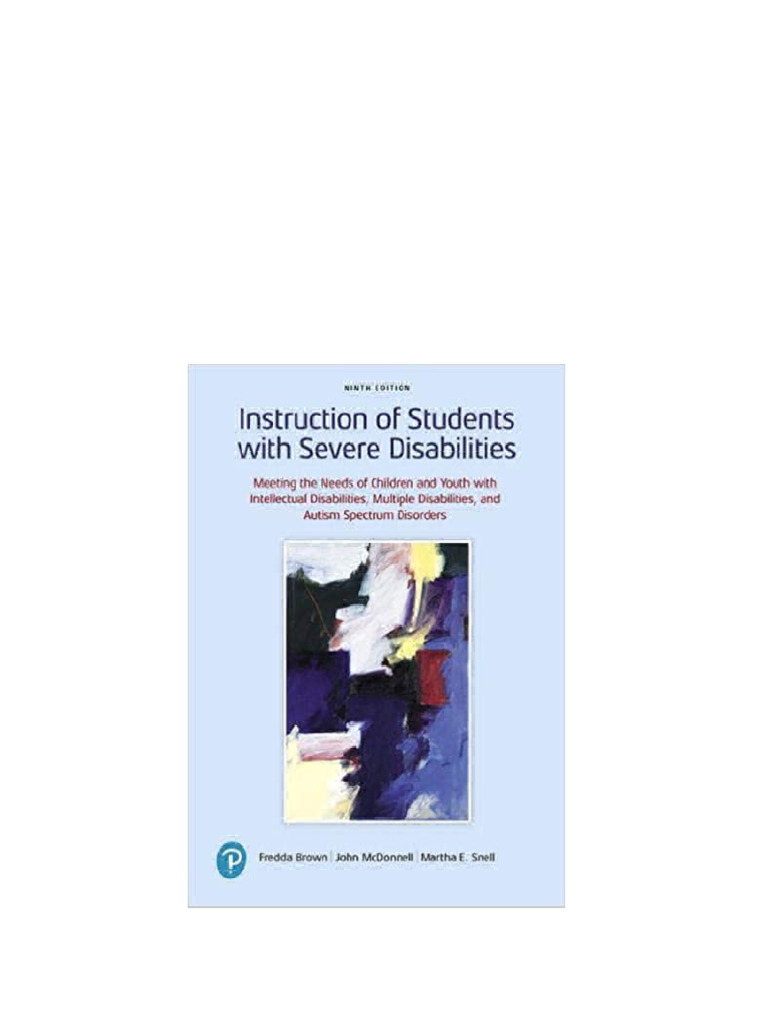 (Ebook PDF) Instruction of Students With Severe Disabilities 9th Editioninstant Download | PDF ...