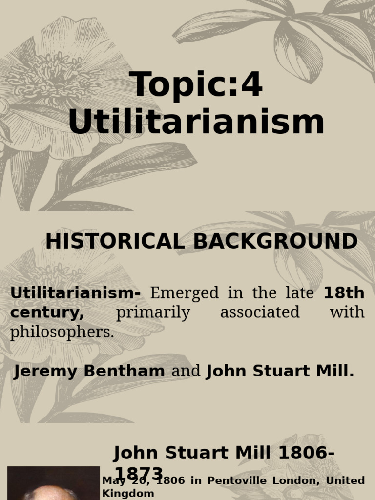 Lesson4 Topic4 Utilitarian-FERNANDO-BALTAZAR | PDF | Utilitarianism | Pleasure