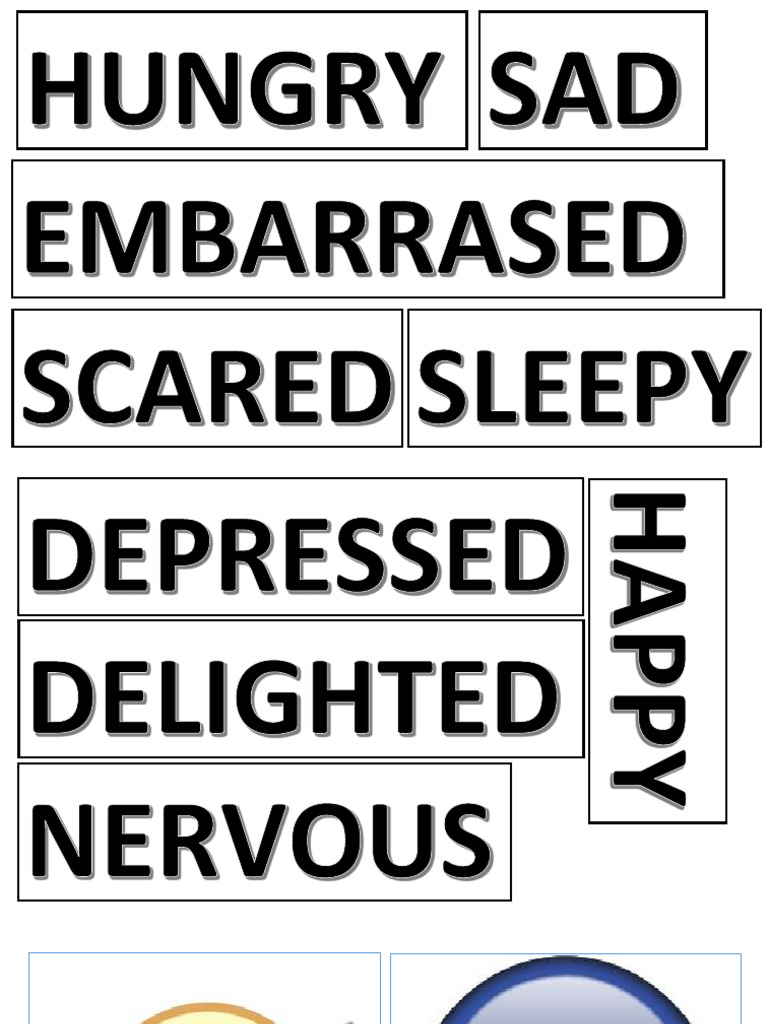 Emotions Vocabulary and Emojis | PDF