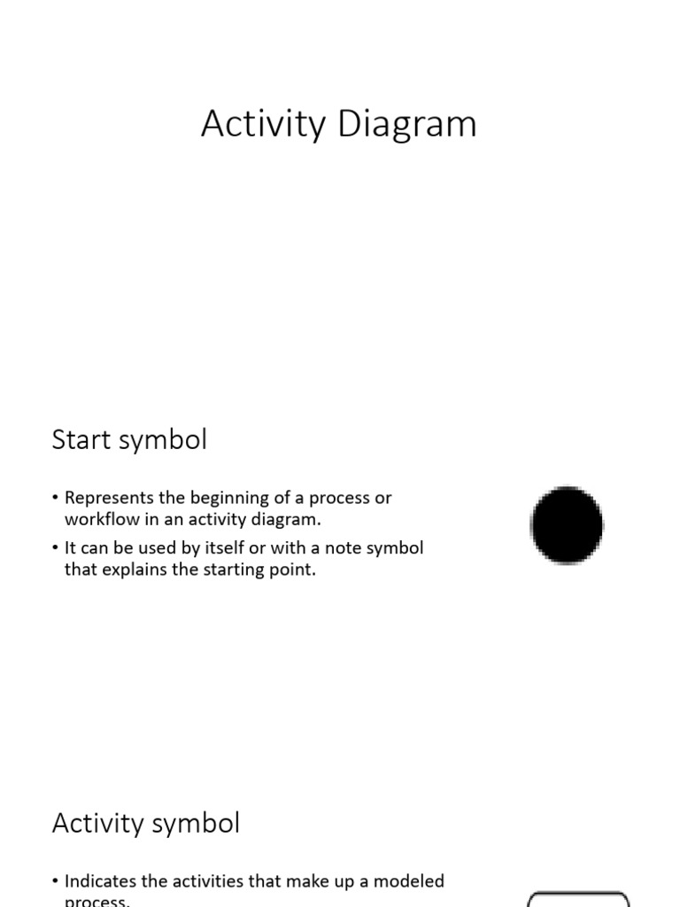 Key Symbols in Activity Diagrams | PDF