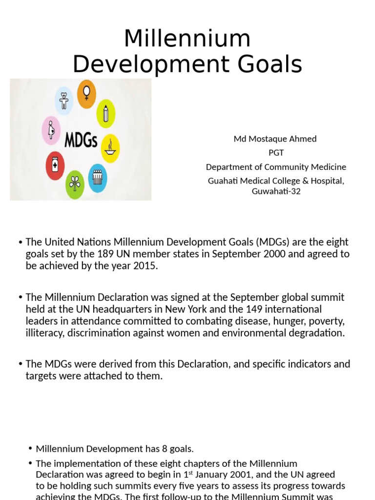 Millenniumdevelopmentgoals 240102173220 0e2f0cc0 | PDF | Millennium Development Goals | Malnutrition