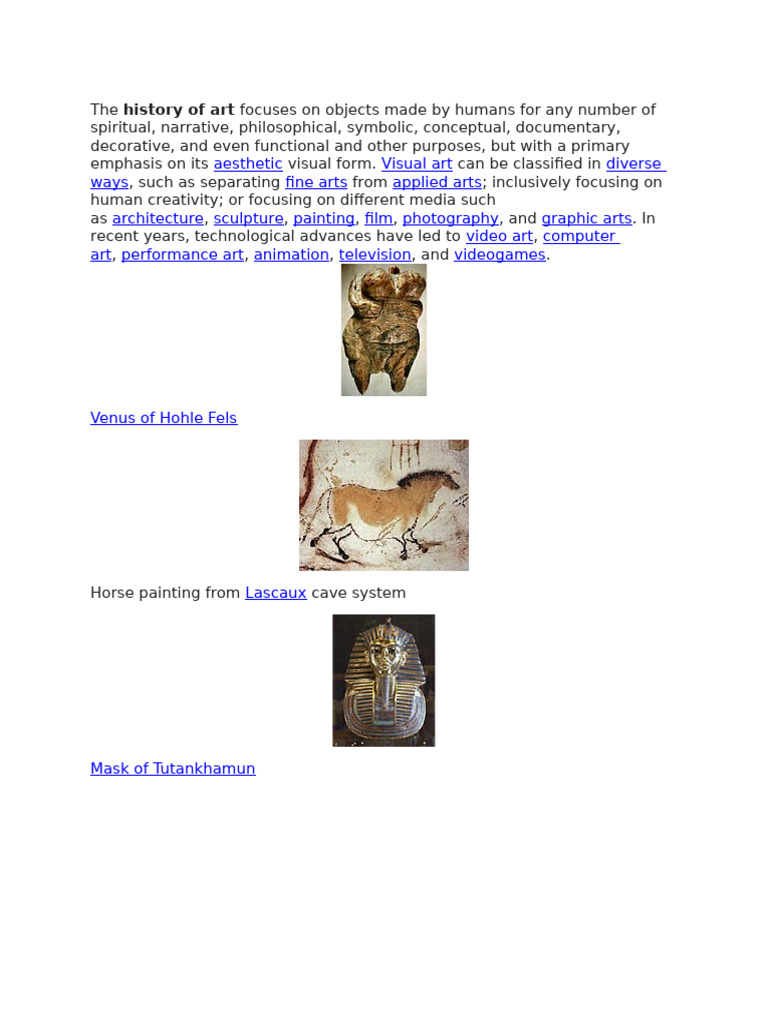 Overview of Art History and Forms | PDF
