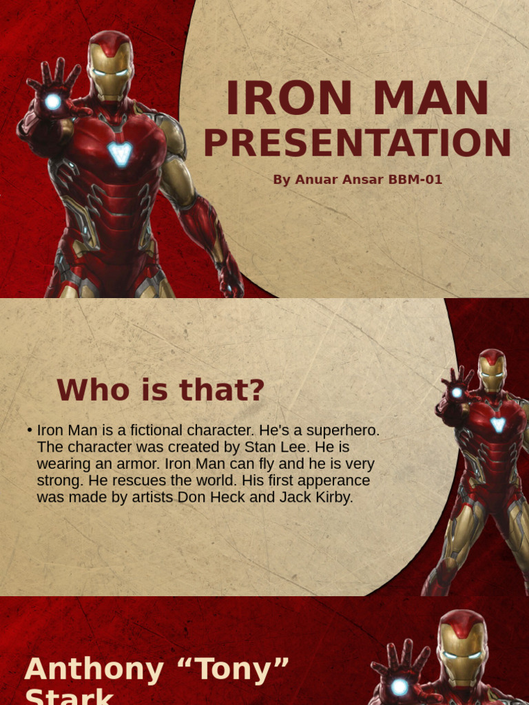 Iron Man PowerPoint Template | PDF