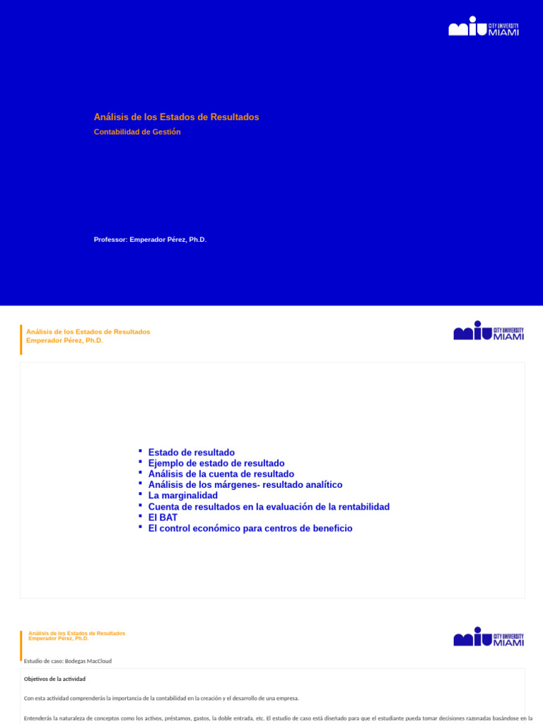 Análisis de Estados de Resultados Empresariales | PDF | Estado de ...