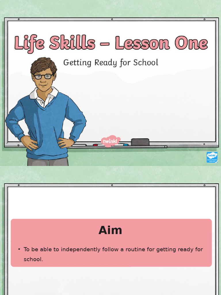 Getting Ready For School PowerPoint | PDF