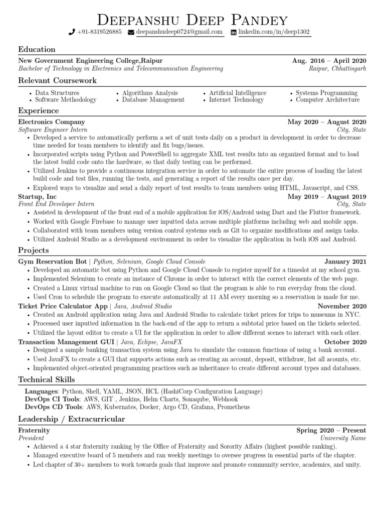 Jake_s_Resume__Anonymous_ (3) | PDF | Java (Programming Language) | Mobile App