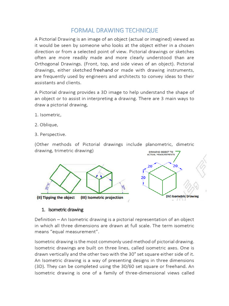 Understanding Pictorial Drawings | PDF | Infographics | Computer Graphics