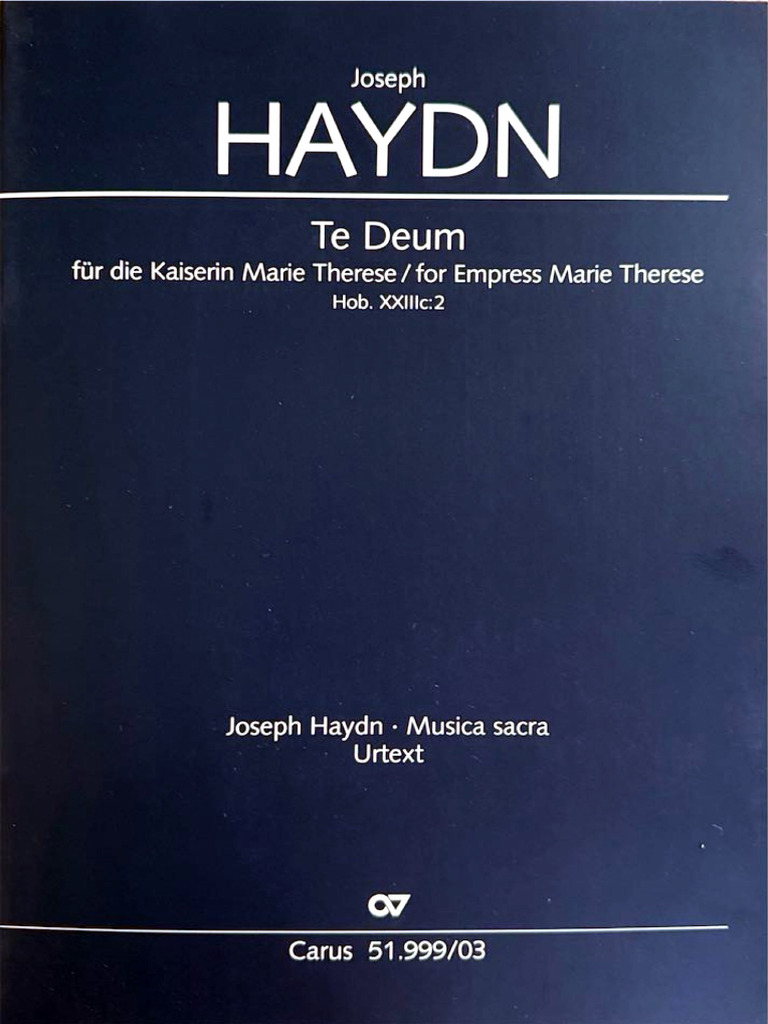 TE DEUM - J.Haydn | PDF