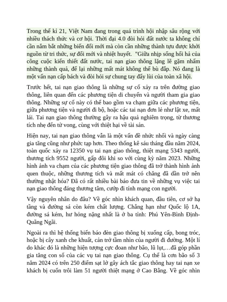 Tai N N Giao Thông (NLXH) | PDF