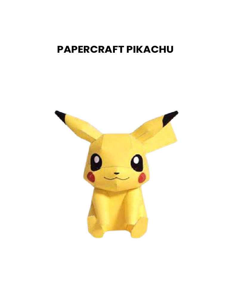 Papercraft-Pikachu-a-colorrr | PDF
