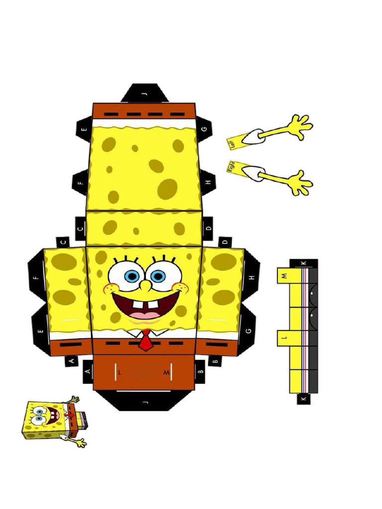 Papercraft Bob Esponja | PDF
