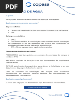 COPASA - Desligamento de Agua | PDF