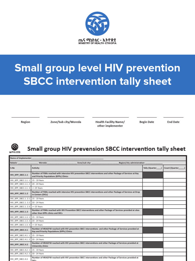 HIV Prevention SBCC Intervention Tally | PDF | Sexually Transmitted ...