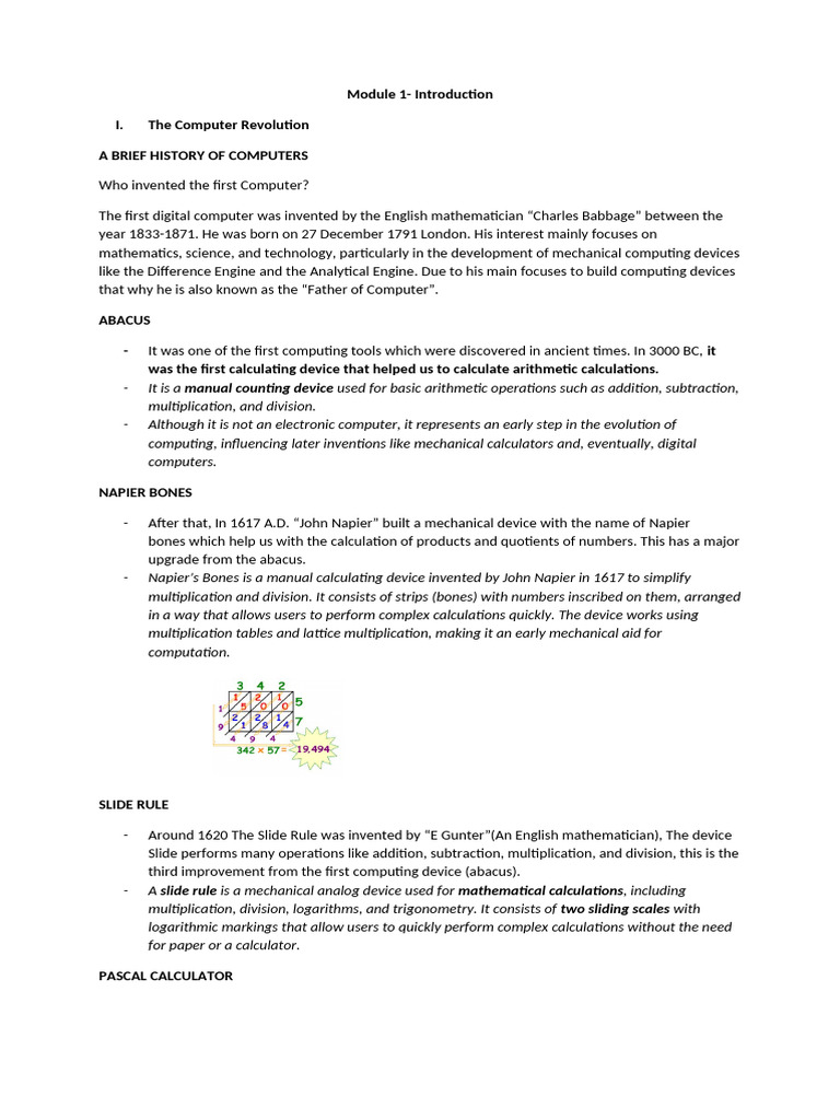 LESSON 1 Computer Revolution | PDF | Microprocessor | Integrated Circuit