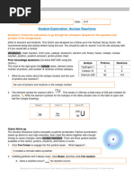 Nuclear Reactions Gizmo Exploration Guide | PDF | Nuclear Reaction ...