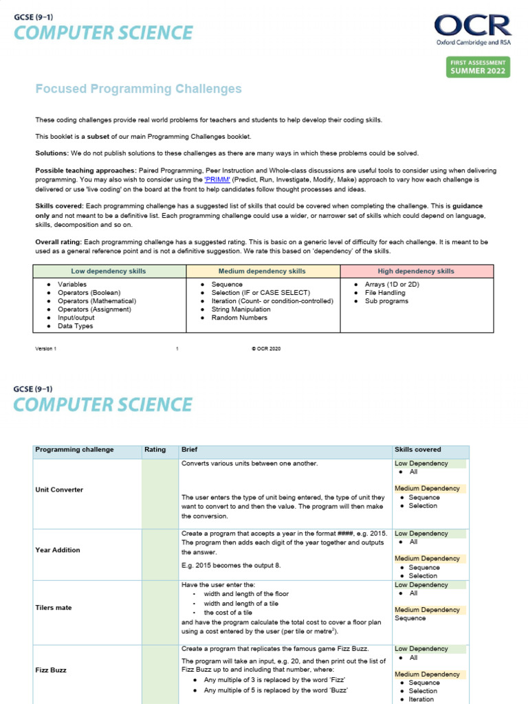 Extra Coding Challenges | PDF | Computer Programming | Computing