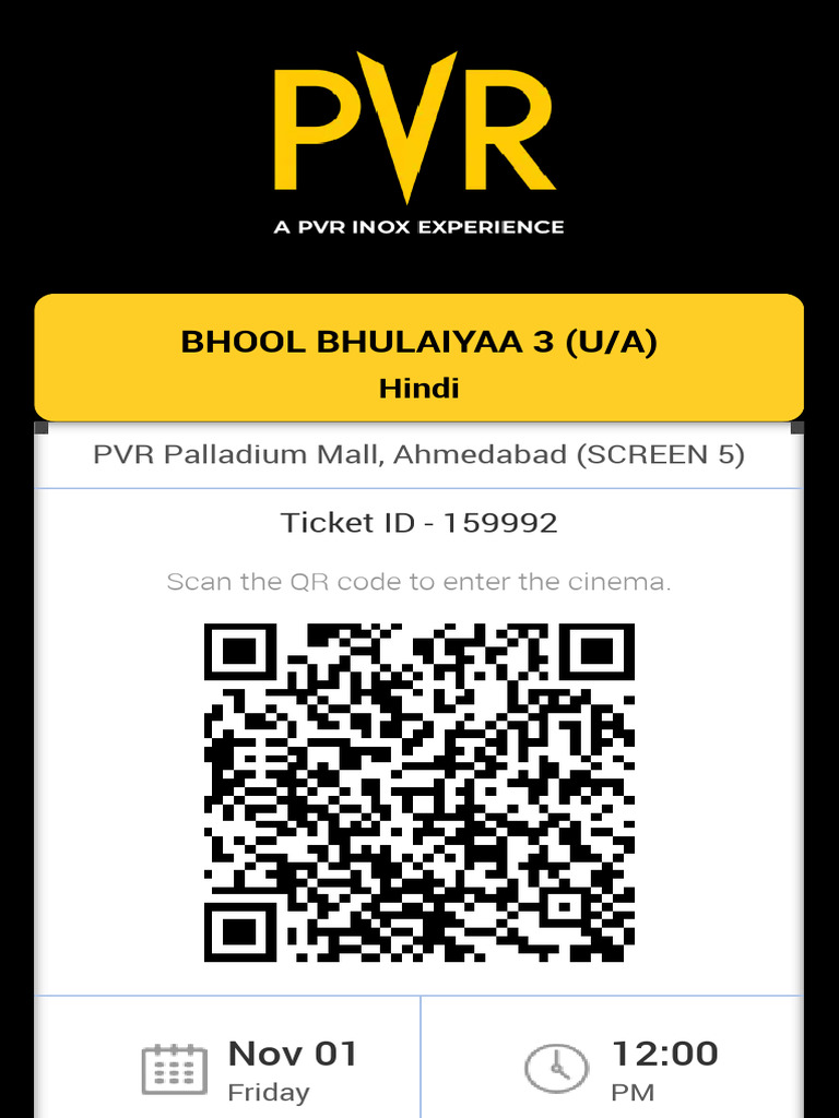 Bhool Bhulaiyaa 3 at PVR Palladium | PDF