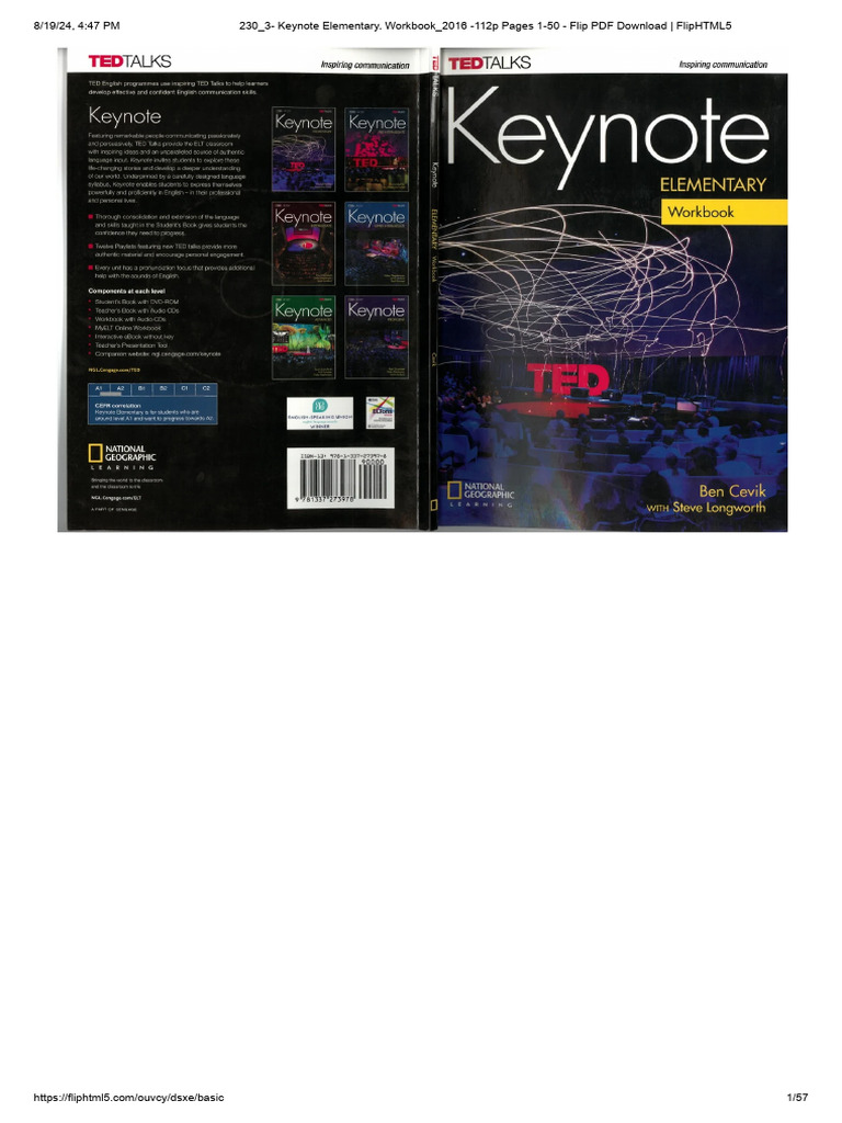230 - 3 - Keynote Elementary. Workbook - 2016 - 112p Pages 1-50 - Flip ...