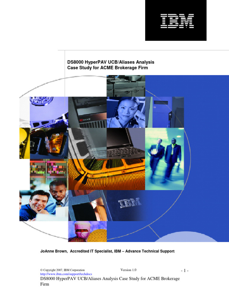 DS8000 HyperPAV UCB & Alias Analysis Case Study.v1 | PDF | Computer Engineering | Computer Science
