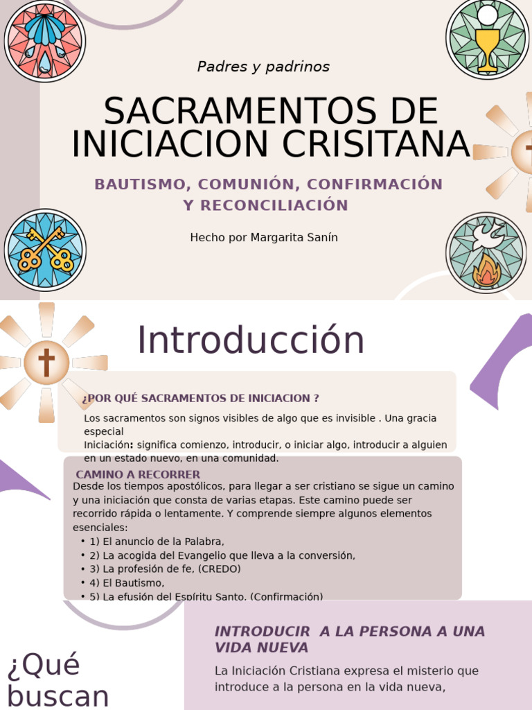 Sacramentos de Iniciación Cristiana | PDF | eucaristía | Confirmación