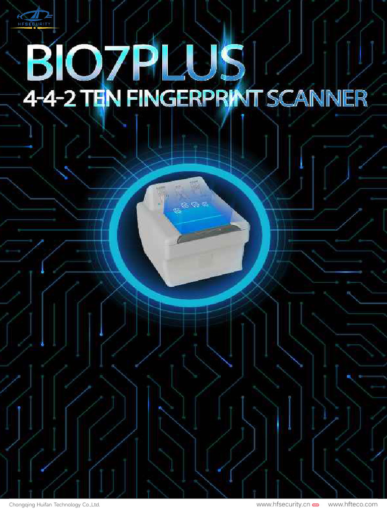 HFSECURITY BIO7 Ten Fingerprint Scanner | PDF | Fingerprint | Image Scanner