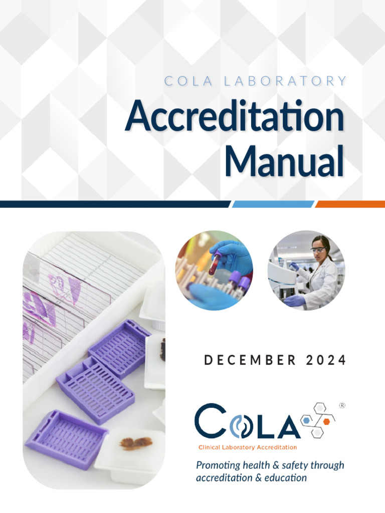 COLA Laboratory Accreditation Manual | PDF | Medical Laboratory | Laboratories