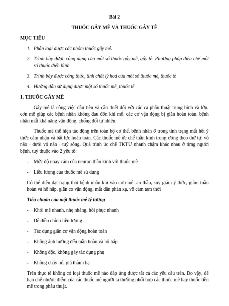 Bai 2 - Thuoc Gay Me - Te | PDF