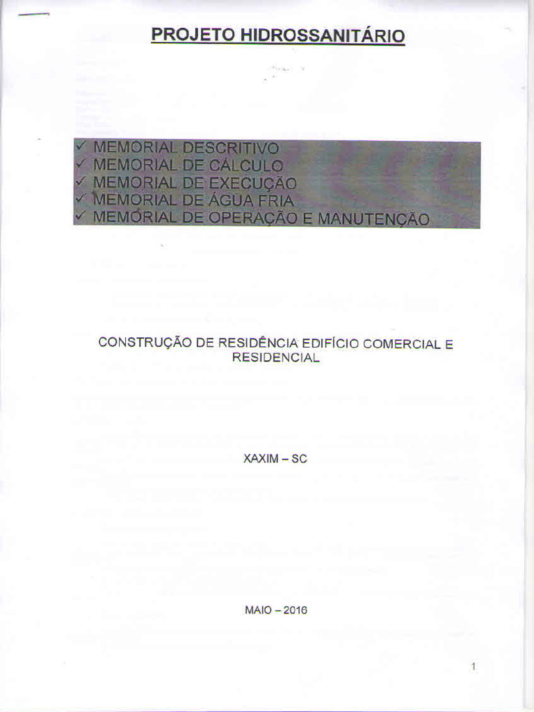 Memorial Hidro | PDF