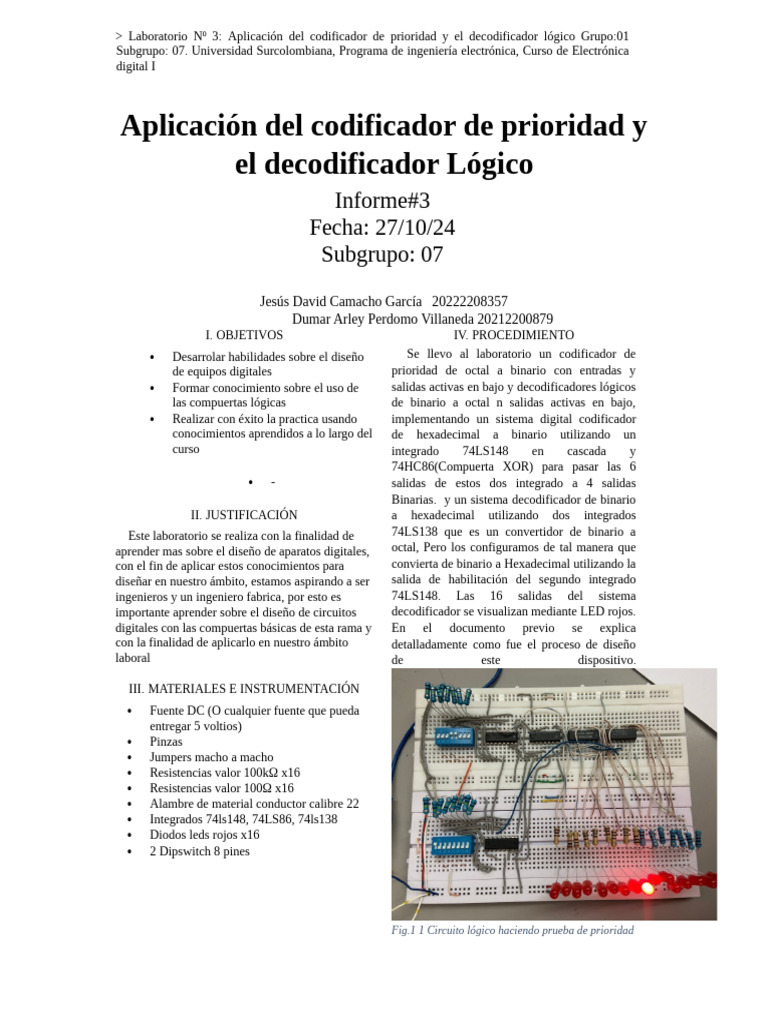 Informe Prac-3 - PDF | PDF | Electrónica | Ingeniería Electrónica