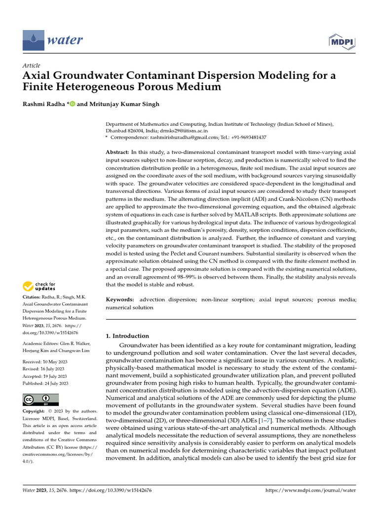 2023 ADI Method | PDF | Adsorption | Numerical Analysis