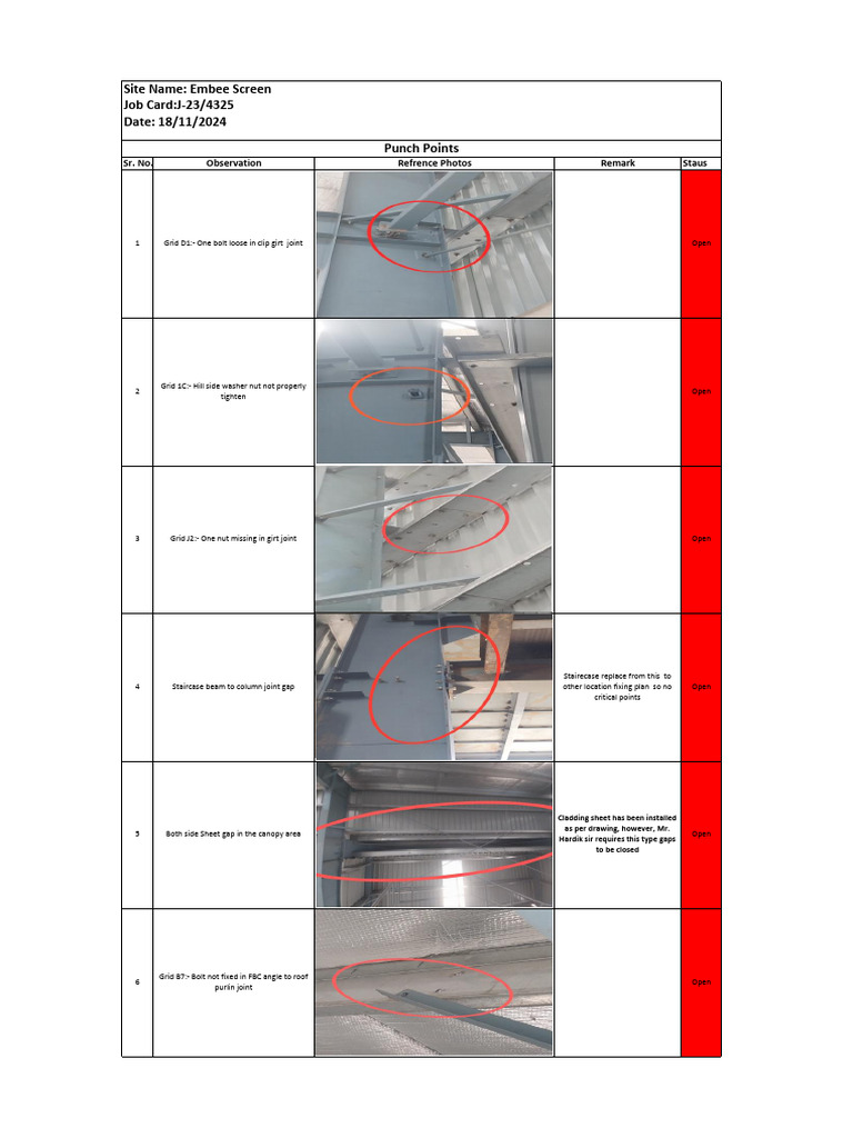 Embee Screen Punch Points. | PDF | Structural Engineering | Building ...