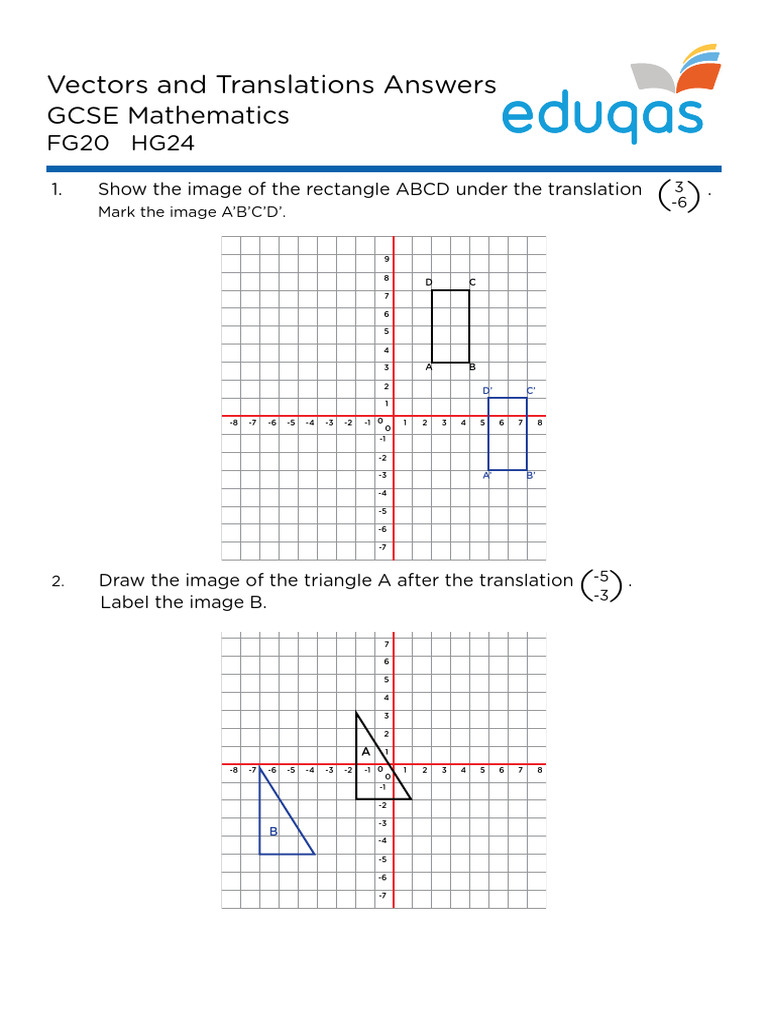 Vectors_translation_answers | PDF | Geometry | Euclidean Geometry