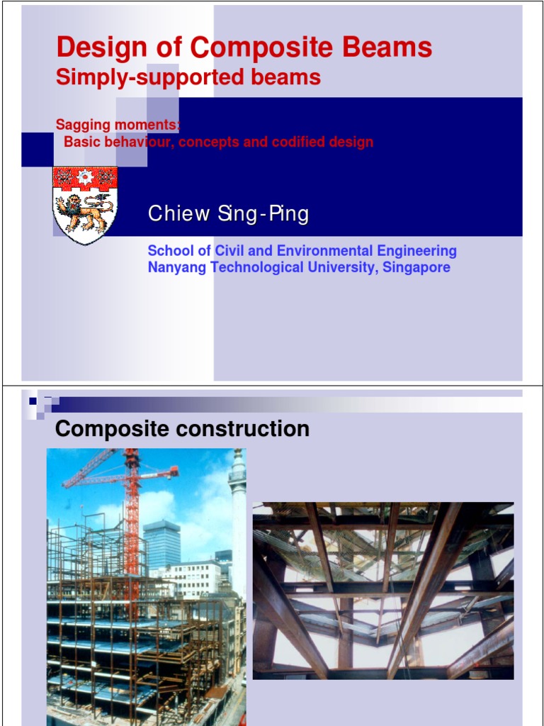Composite Beam I | PDF | Beam (Structure) | Bending