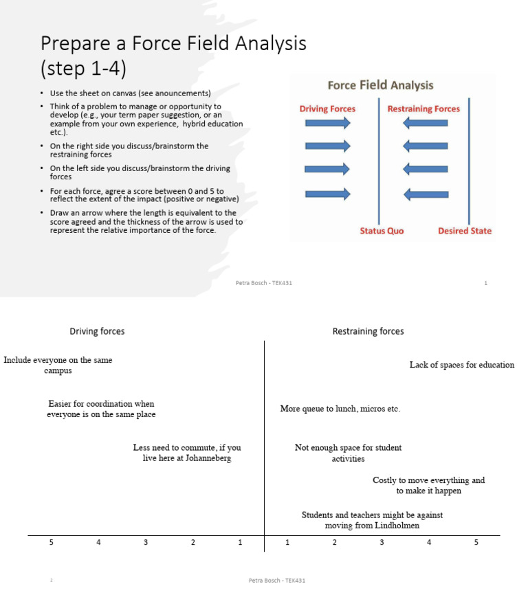 Force Field Analysis Guide: Steps 1-4 | PDF