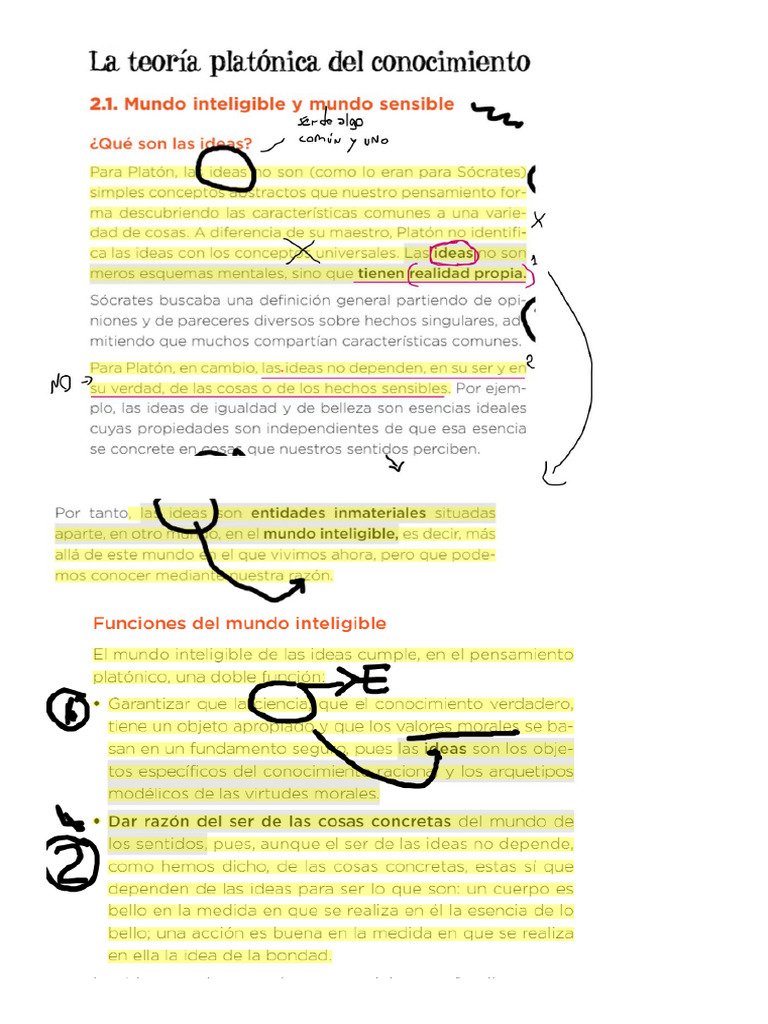 Tema Platon 2 Bach Evau | PDF | Conocimiento | Platón
