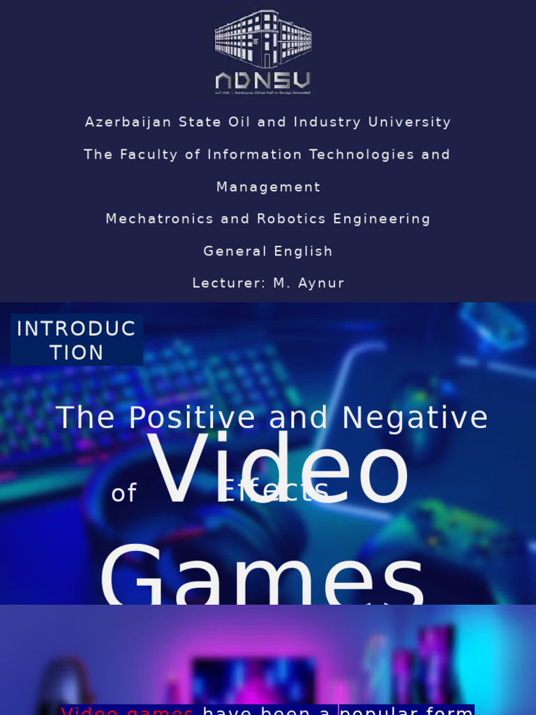 The Positive and Negative Effects of Video Games | PDF | Video Games ...