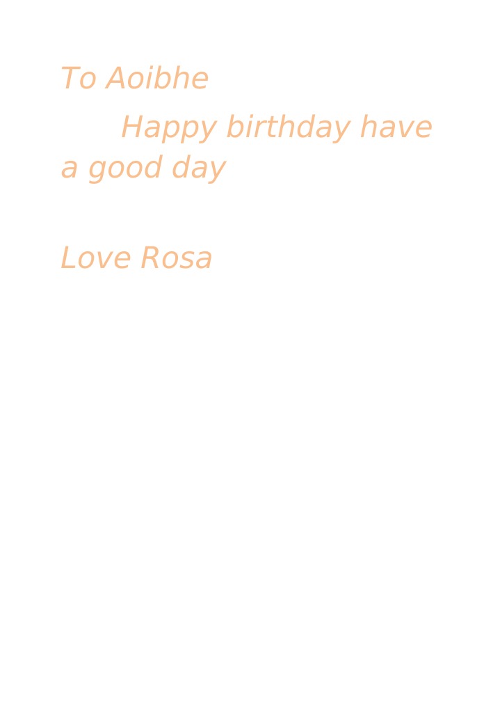 Happy Birthday Wishes for Aoibhe | PDF