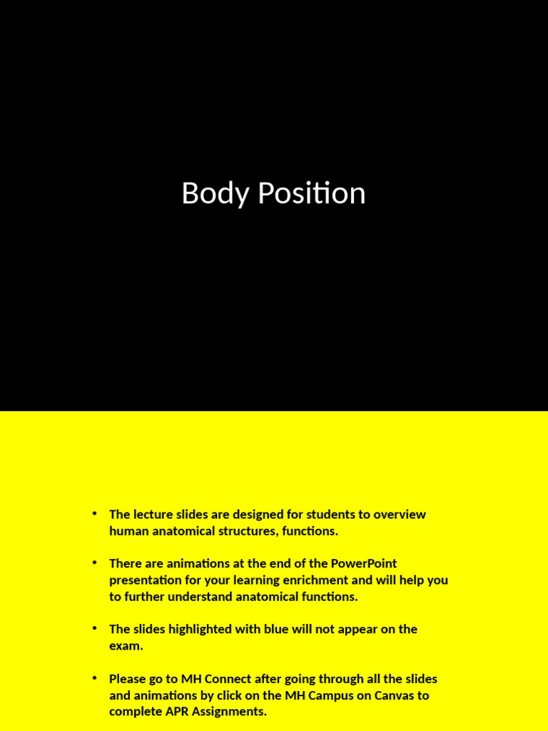 Human Body Orientation Overview | PDF | Anatomical Terms Of Location ...