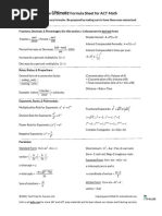 SAT Math Formula Reference Sheet | PDF | Line (Geometry) | Circle