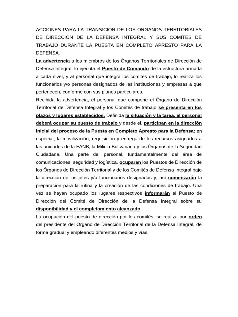 Trabajo Láminas Acciones para La Trasiciòn de Los Organos Territor | PDF