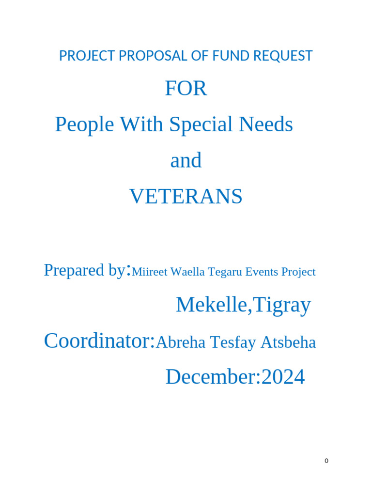 Fundraising Proposal for Veterans' Training | PDF | Veteran | Unemployment