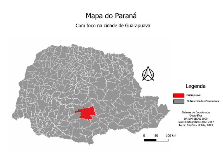 Mapa Guarapuava - Paraná | PDF