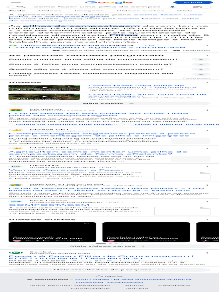 Como Fazer Uma Pilha de Compastagem - Pesquisa Google | PDF | Composto