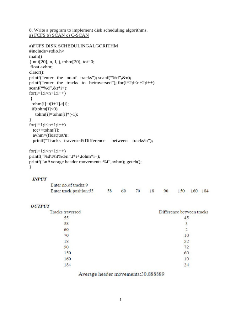 Disk scheduling algorithms (3) | PDF | Computer Programming | Computing