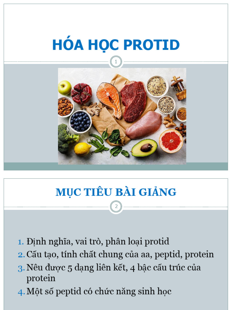Bài 6 HOÁ HỌC PROTID | PDF