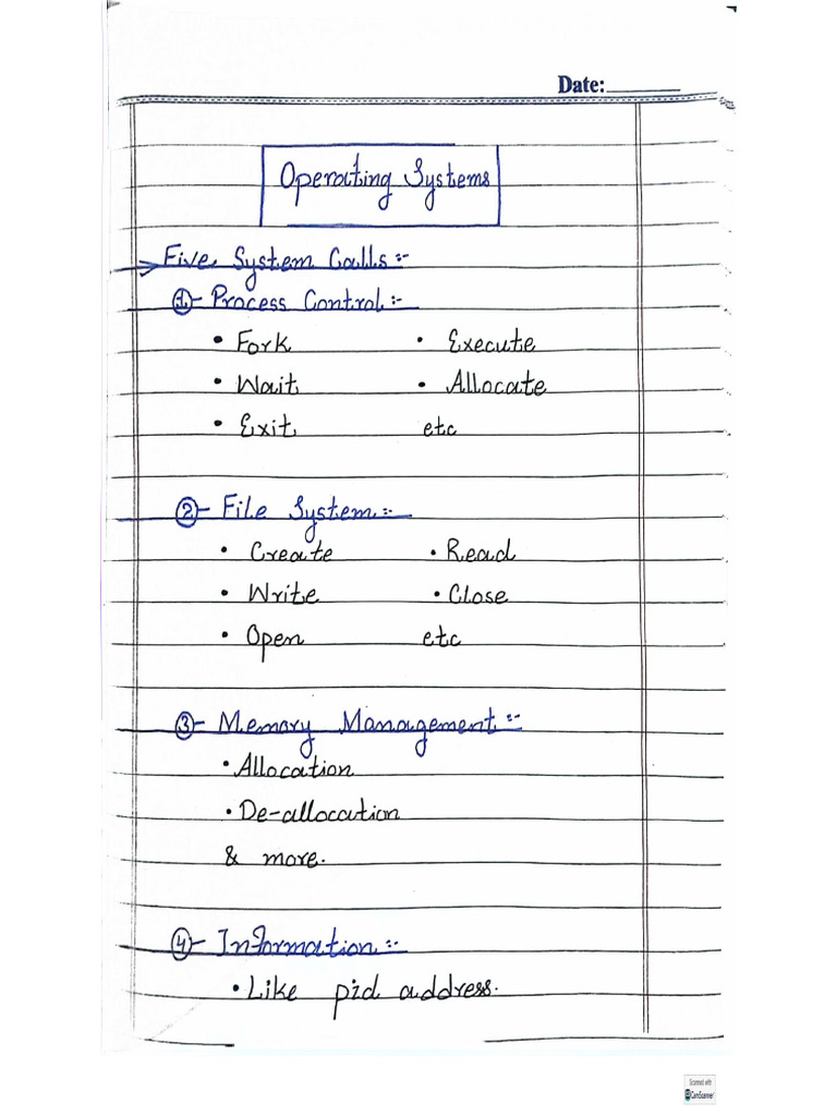 OS Classworks | PDF