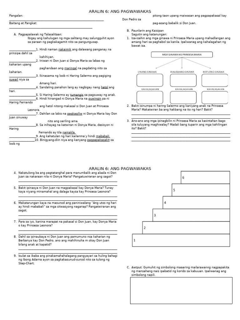 Worksheet A6 | PDF