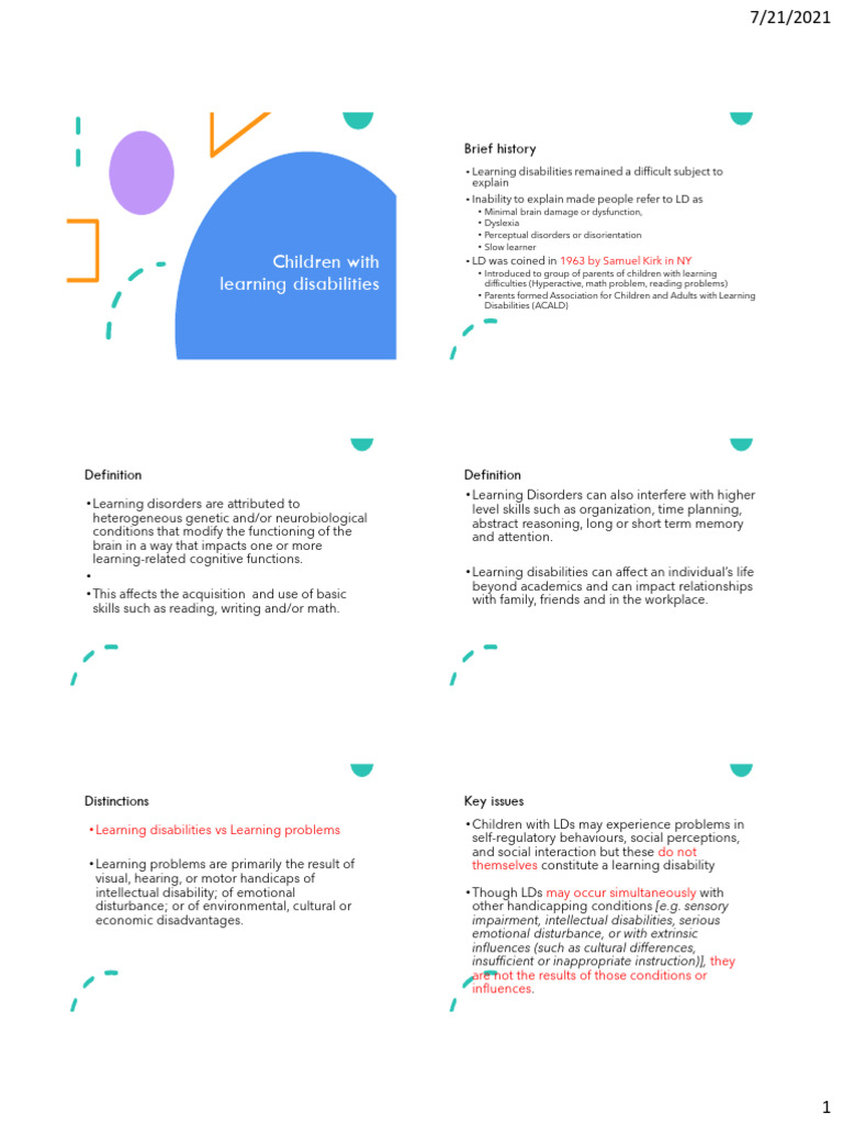 Children With Learning Disability - Edited | PDF | Learning Disability ...
